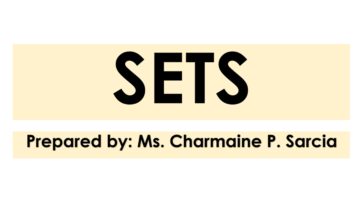 L3 SETS - Comprehensive Notes on Set Theory Concepts - Studocu