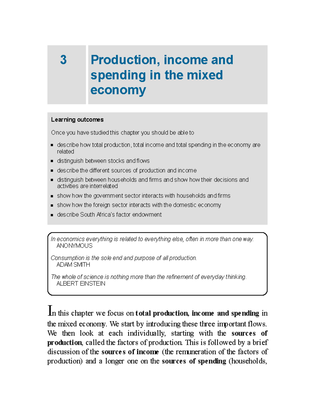 Understanding Economic Flows: Production, Income & Spending in Mixed ...