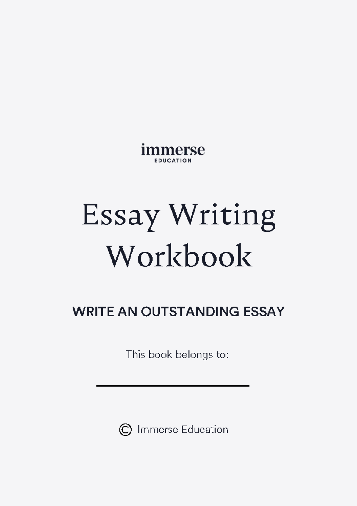 Essay Writing Workbook: Mastering the Art of Essay Composition - Studocu