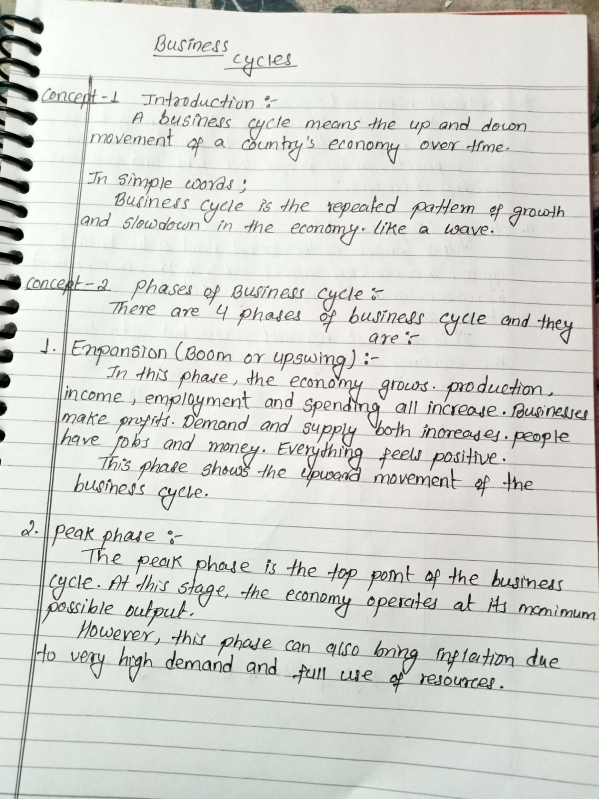 Business Cycle Concepts and Phases: An Overview - Studocu