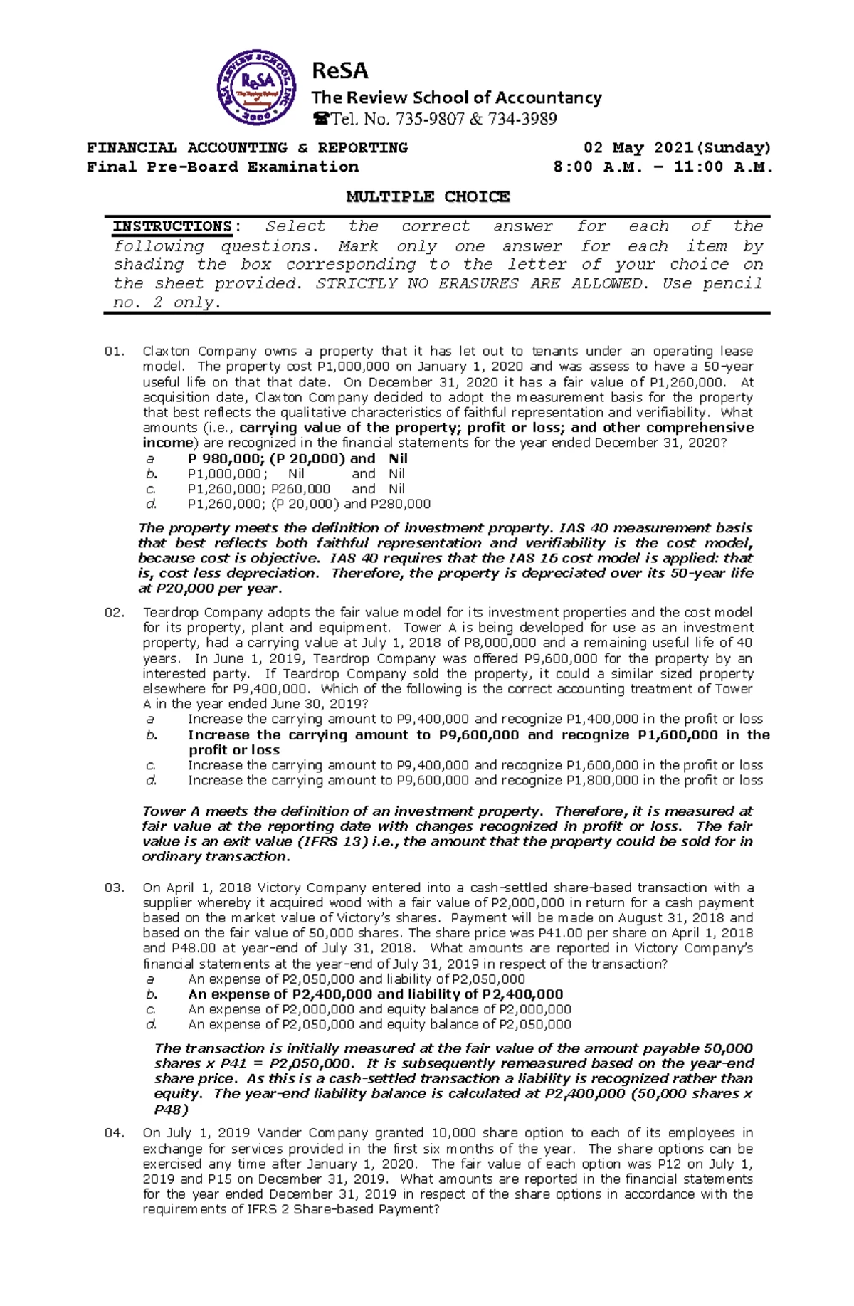 NCIII Bookkeeping Practice Set - Journal & Financial Statements - Studocu