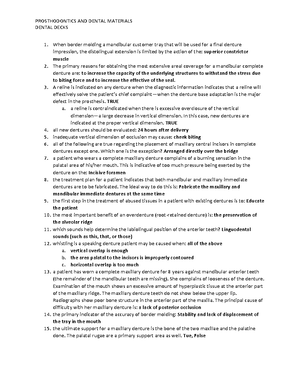 Mould Chart AC: ACRYLIC RESIN TEETH & Shades Overview - Studocu