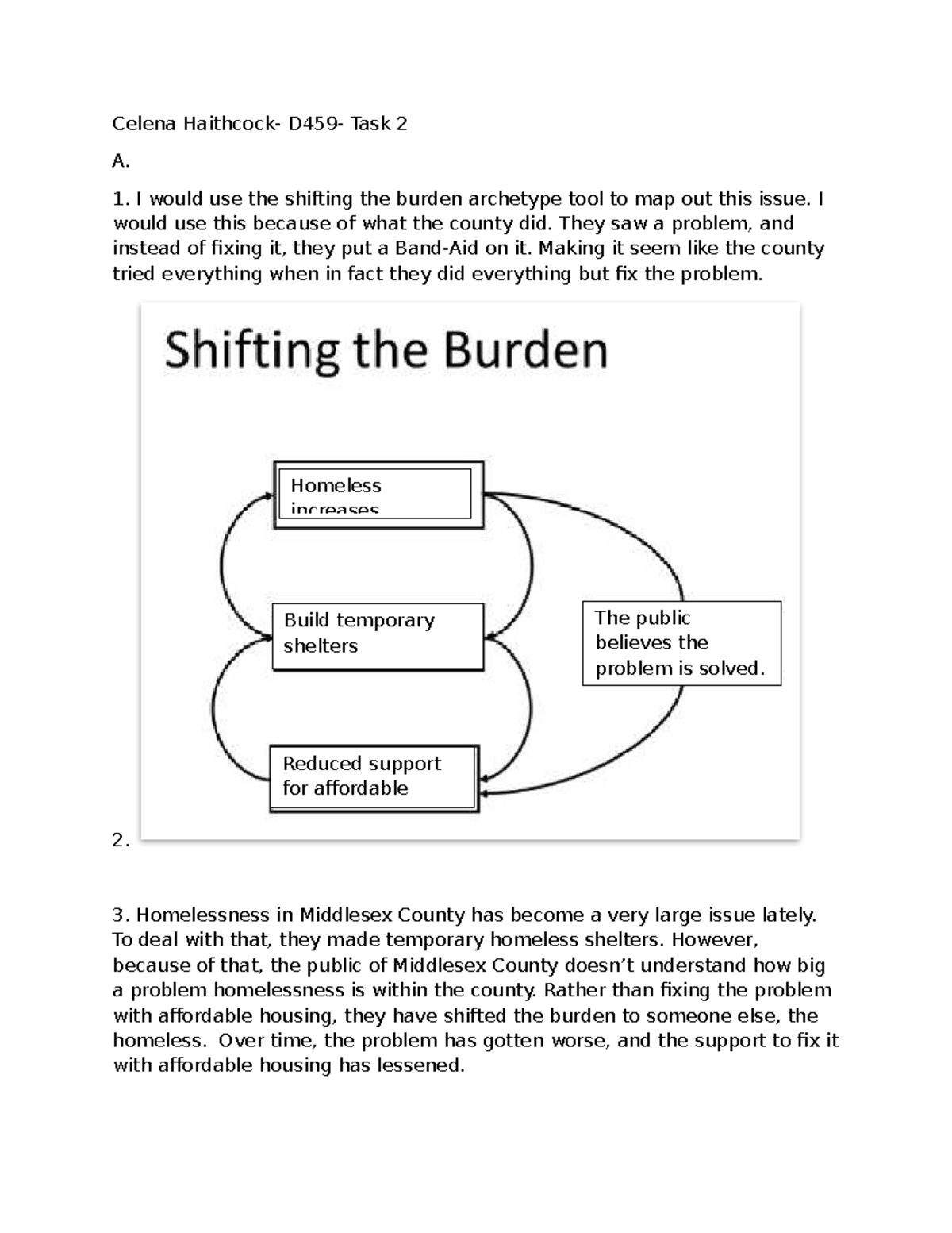 Task 2: Application of System Thinking on Homelessness Issues - Studocu