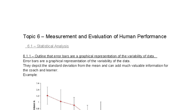 SEHS Topic 6 – Measurement and Evaluation of Human Performance - Topic ...