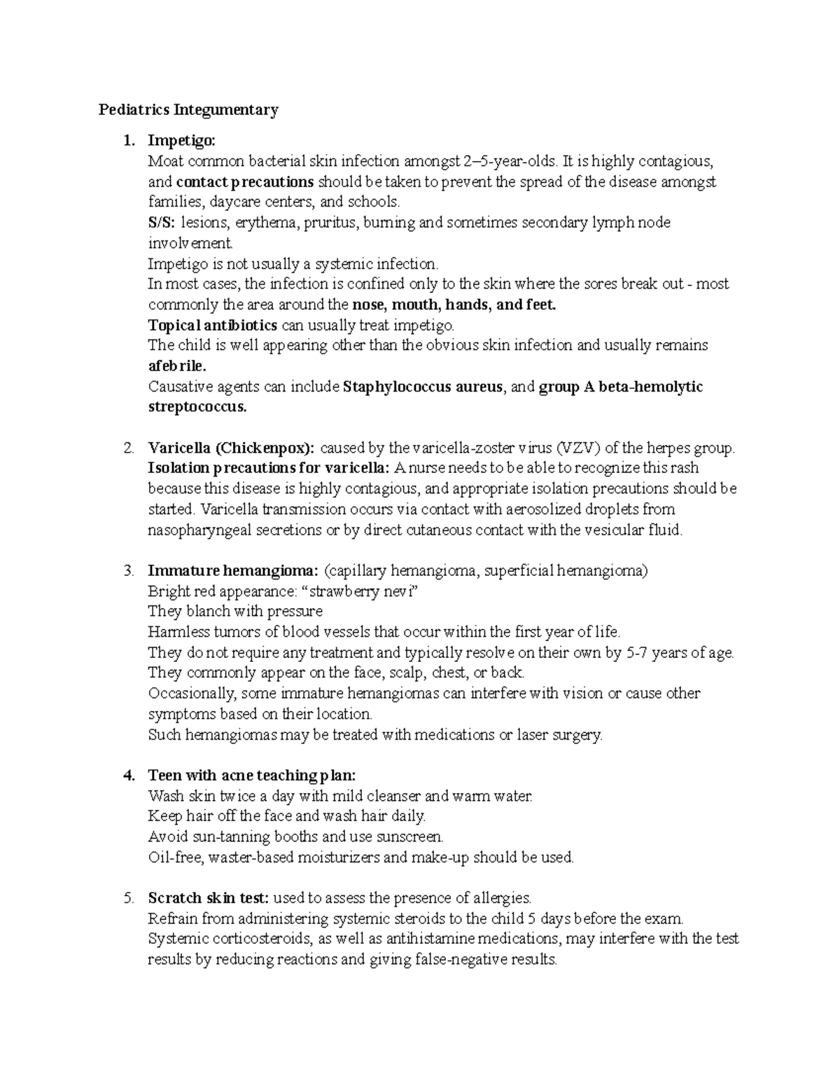 Pediatrics Integumentary - Impetigo: Moat common bacterial skin ...