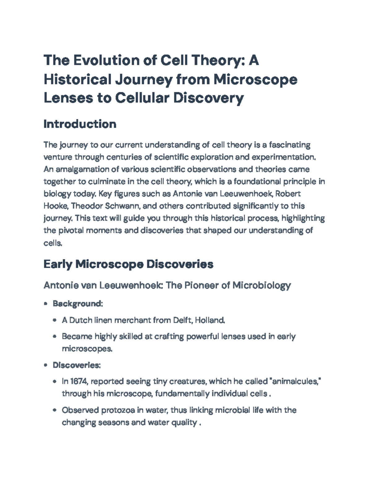 The Evolution of Cell Theory: Key Discoveries and Pioneers - The ...