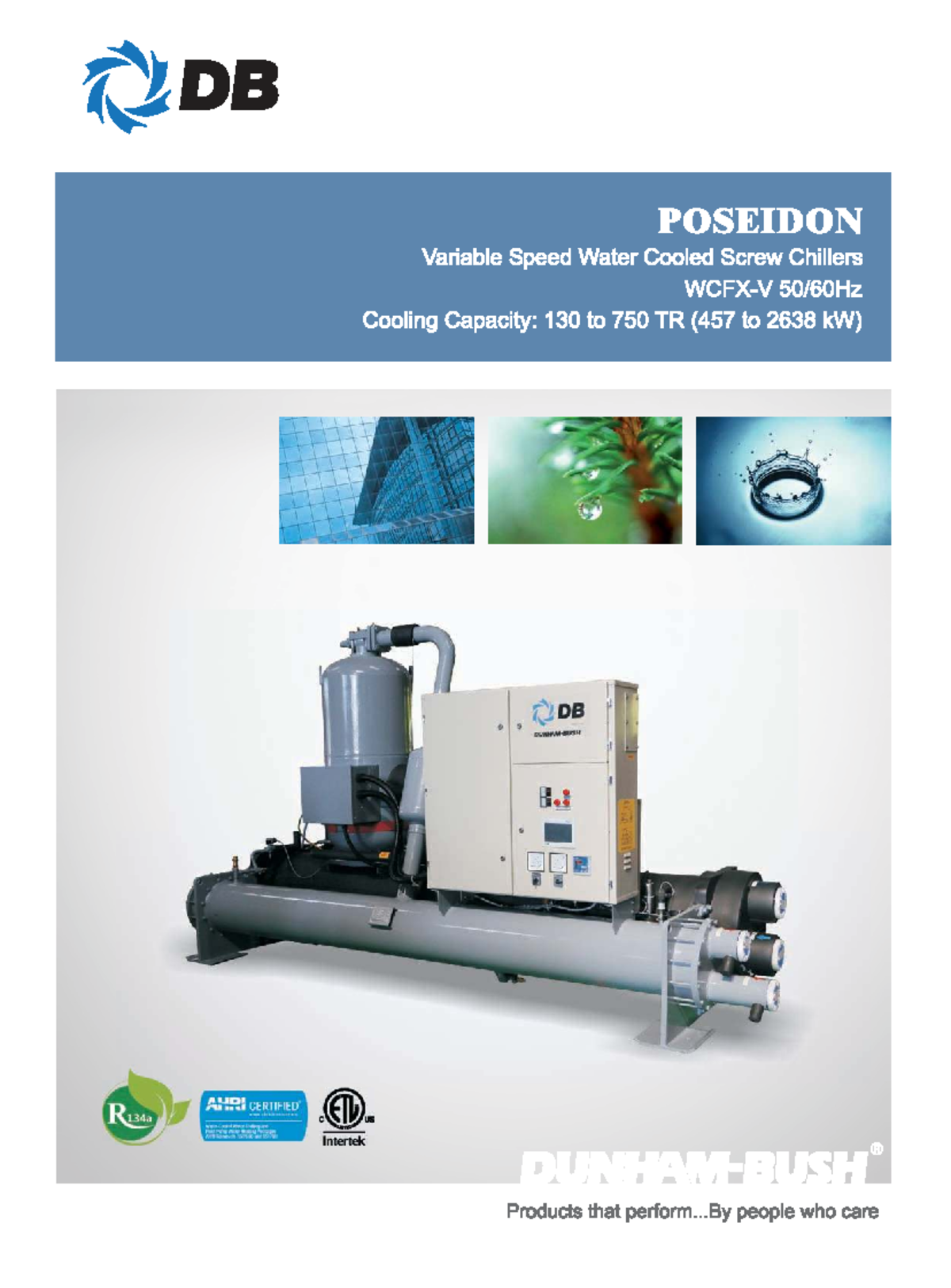 WCFX-V R134a Variable Speed Water Cooled Chillers Overview - Studocu