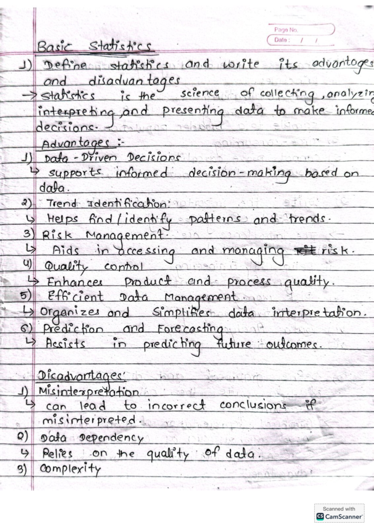 Basic Statistics: Advantages, Disadvantages, and Applications in ...