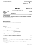 90129 - Unisa - Higher certificate in mathematics and statistics - Studocu