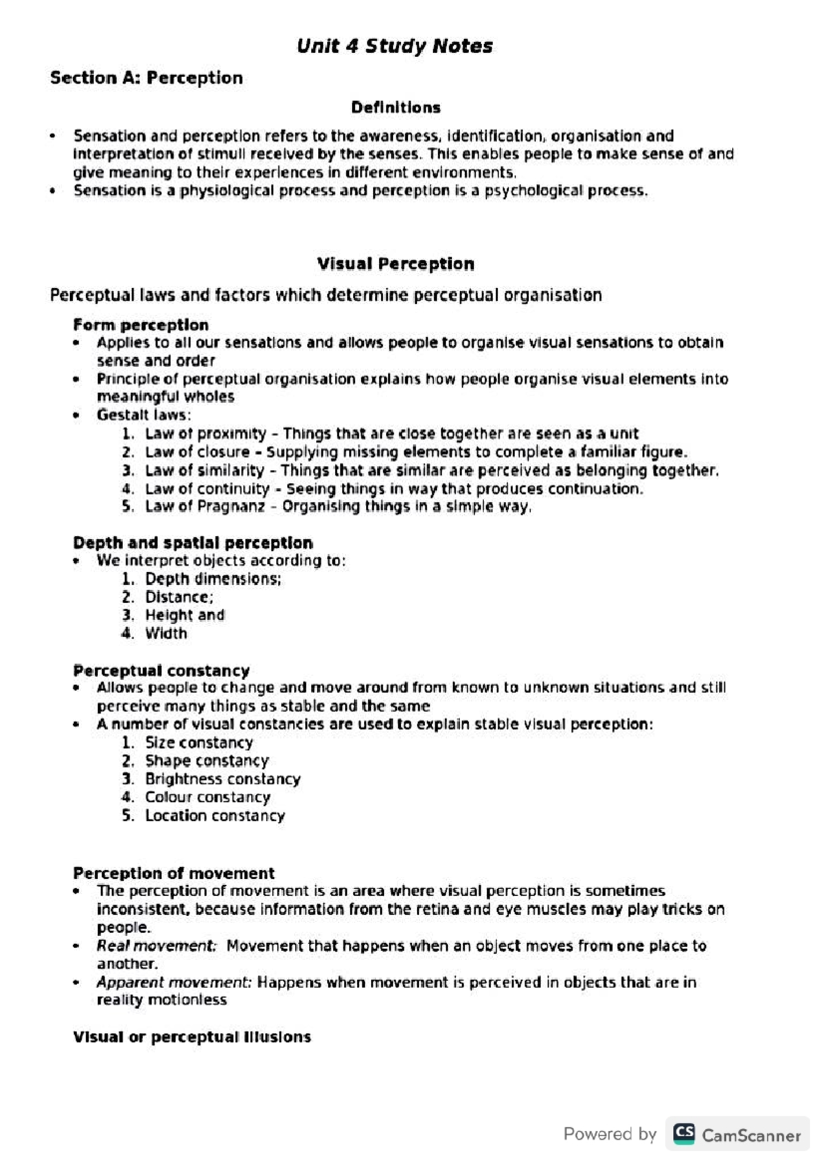EIOP 4 TO 6 - Comprehensive Study Notes on Perception & Motivation ...