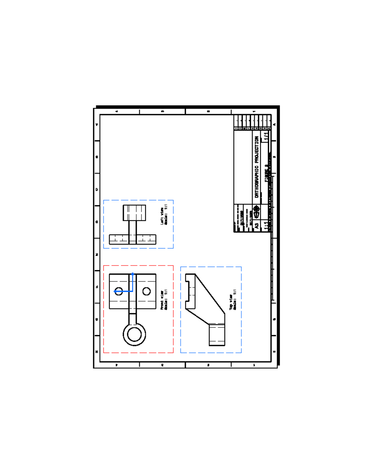 FIG 3: Orthographic Projection Drawing - Scale 1:1 - Studocu