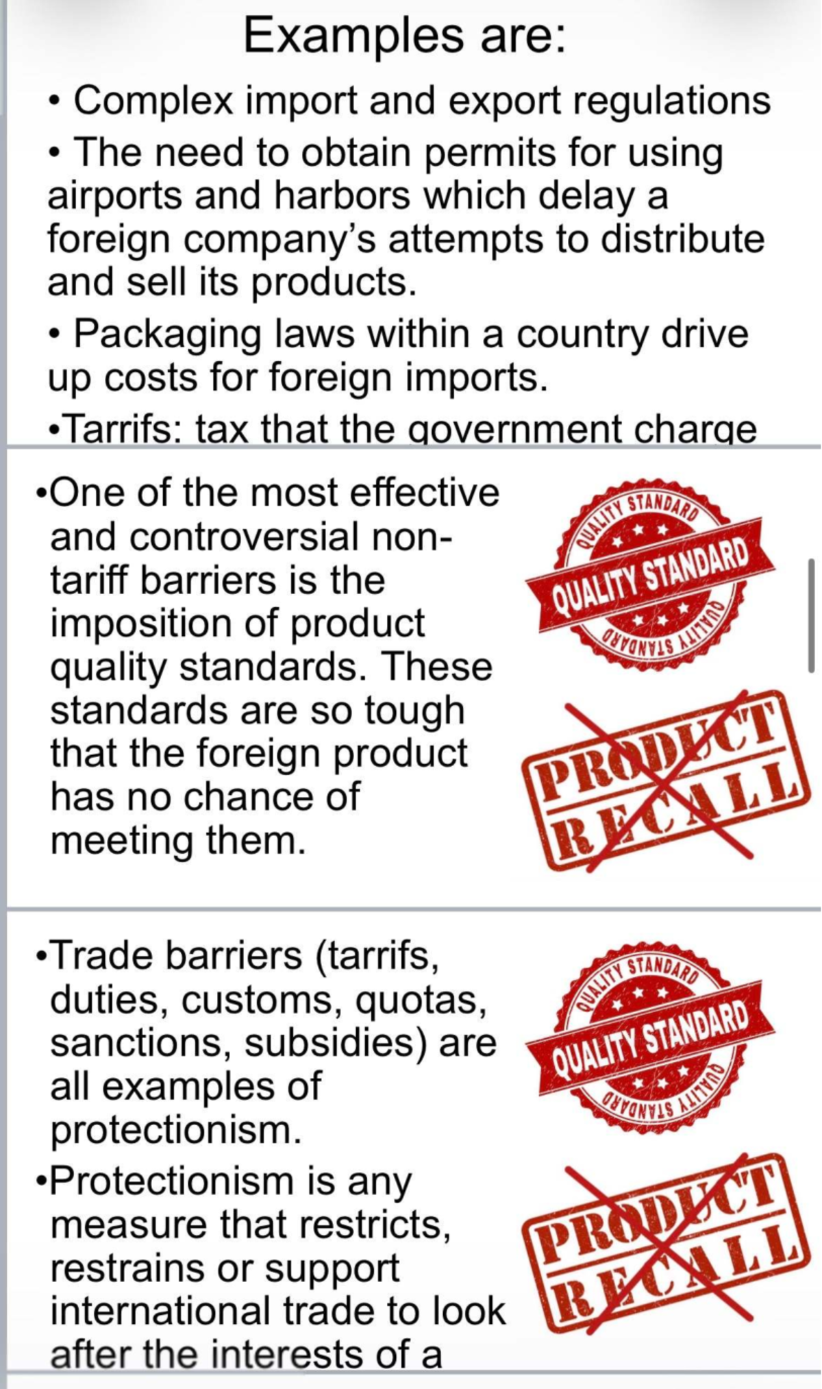 IMG 0237 - Notes on Trade Barriers and Protectionism - Studocu