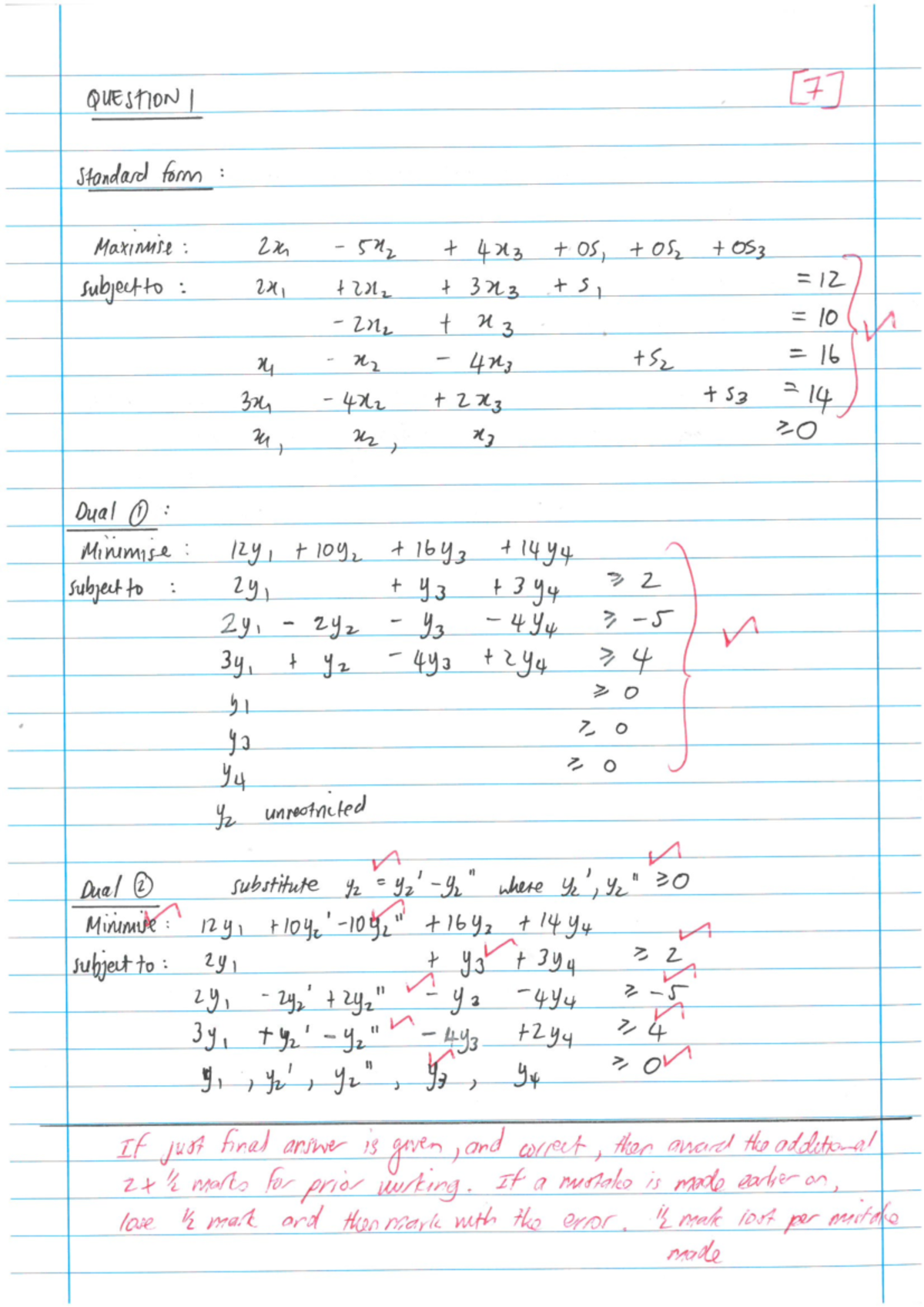 LP MEMO - lp memo - QUESTION 1 Standard form Maximise 2m 5n2 4x3 05 ...