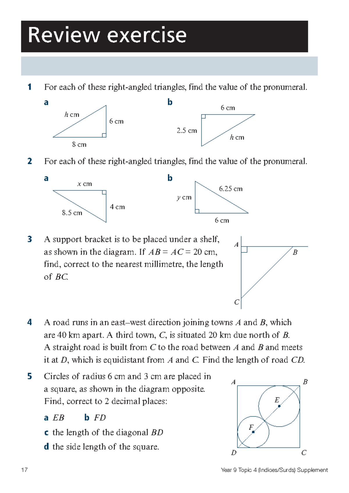 Surd Supplement - Year 9 Mathematics Secondary 3A - Studocu