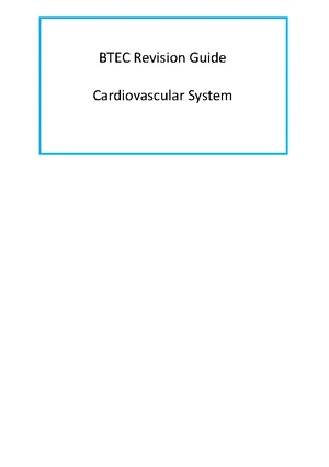 BTEC Sport Level 3 Revision Guide Respiratory System - BTEC Revision ...