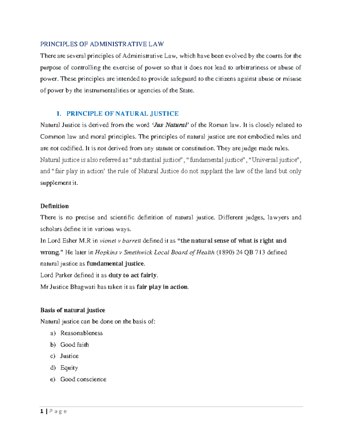 Principles of administrative law revised - PRINCIPLES OF ADMINISTRATIVE ...