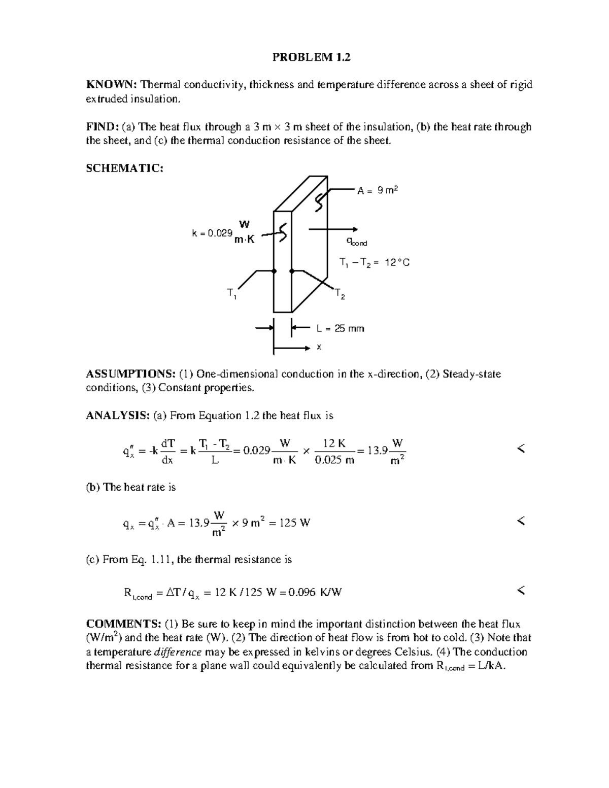 Homework 1 KEY - Thermal Conductivity & Heat Transfer Problems - Studocu