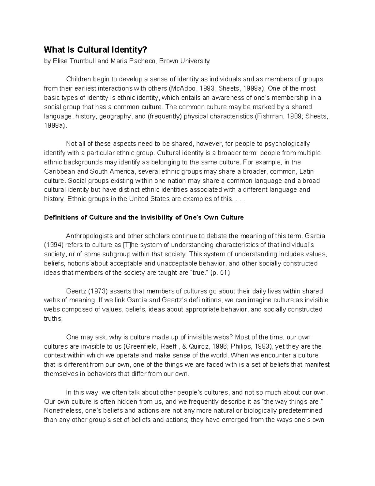 Cultural Identity: Understanding the Dynamic Nature of Heritage and ...