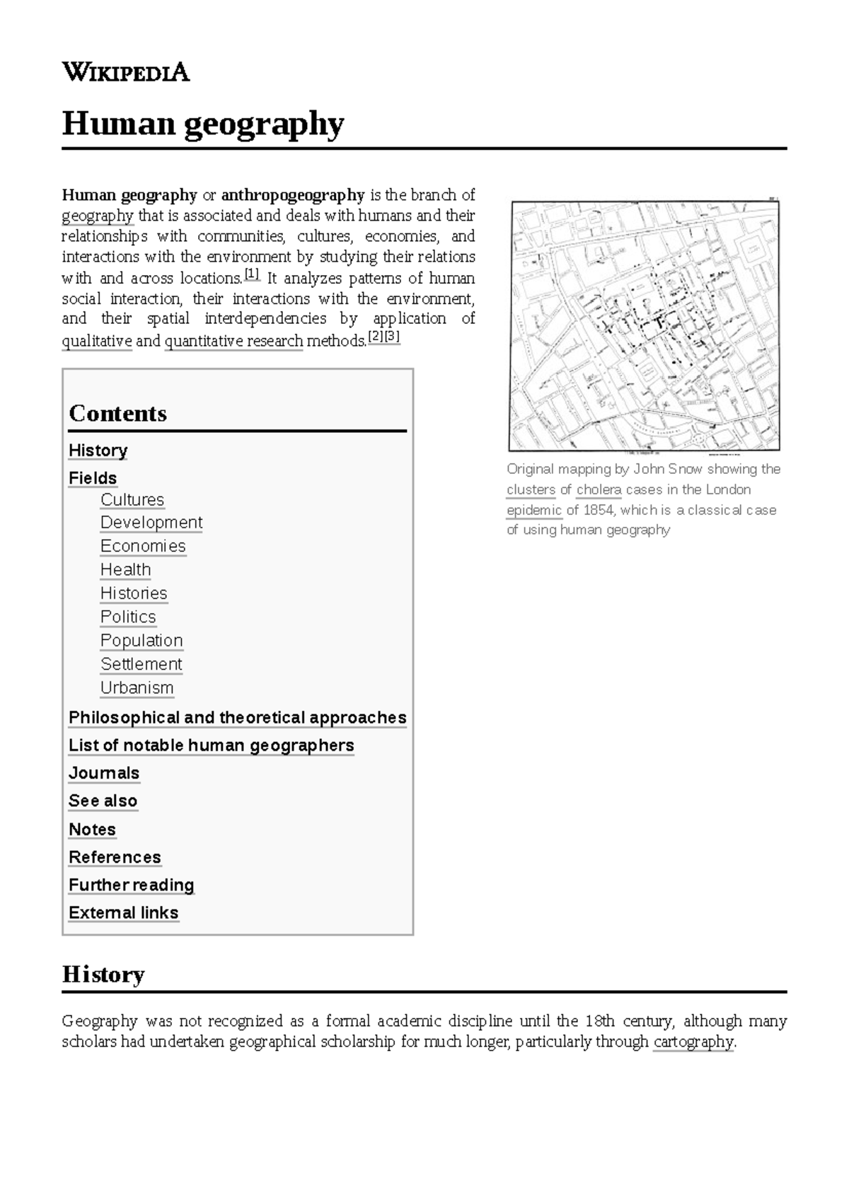 Introduction to Human geography lecture notes - Studocu