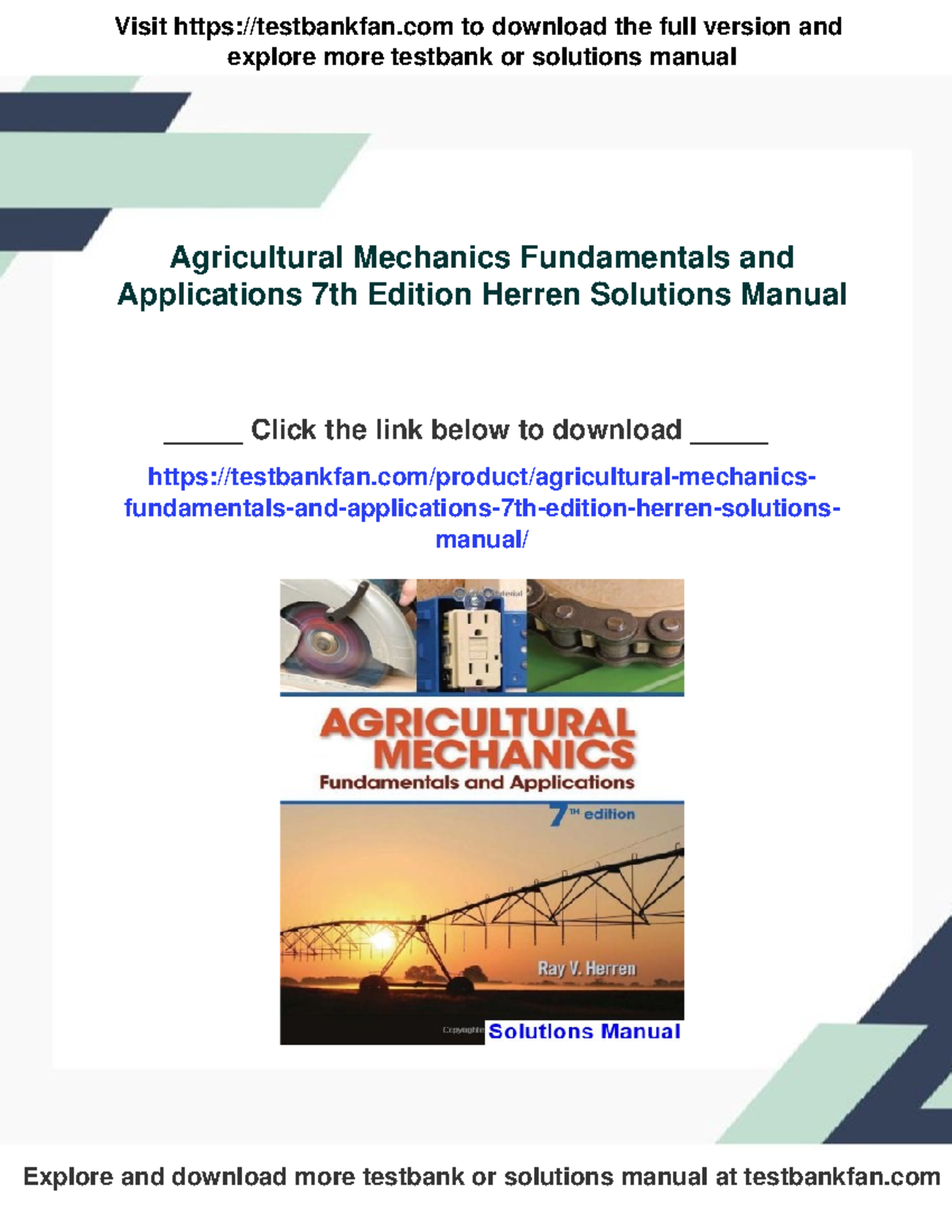 10569 - Agricultural mechanics fundamentals and applications 7th ...