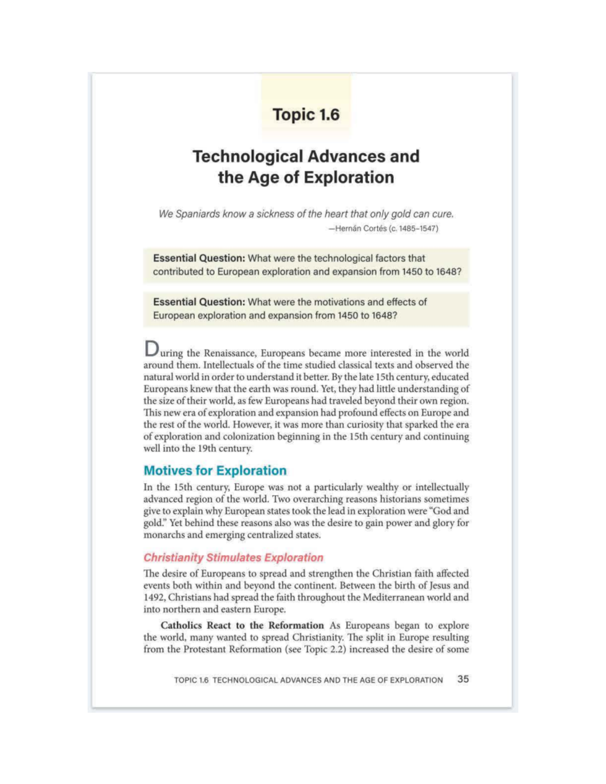 Unit 1 AMSCO Study Guide: Tech Advances & Exploration (1450-1648) - Studocu