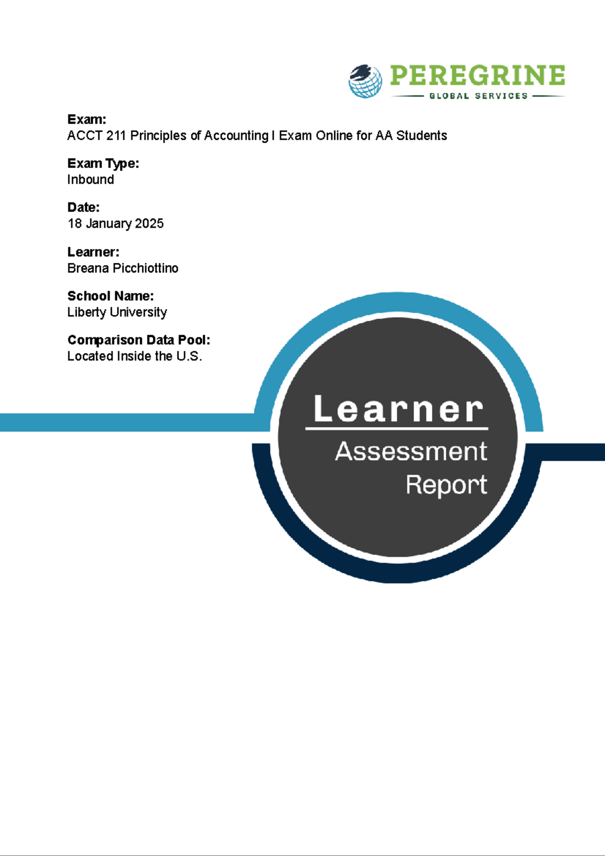 ACCT 211 Principles of Accounting I Exam Report for AA Students - Jan ...