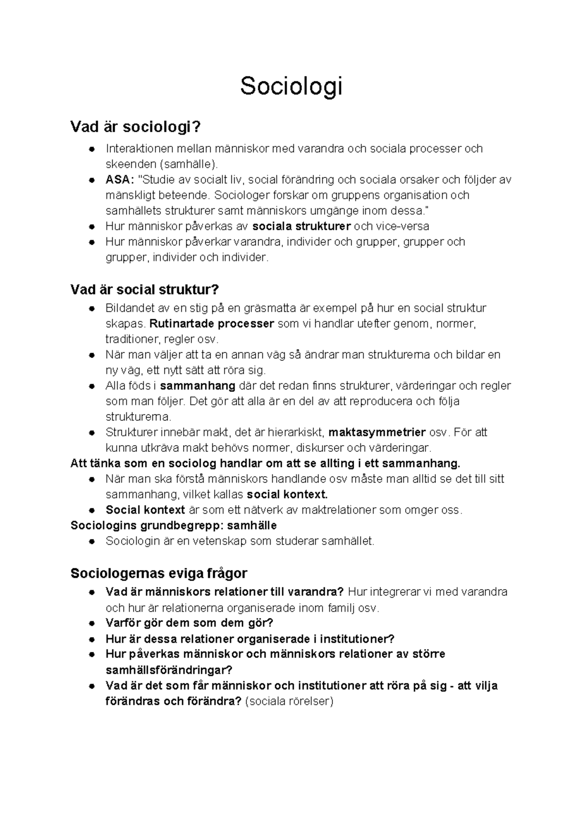Sociologi - Sociologi Vad är sociologi? Interaktionen mellan människor ...