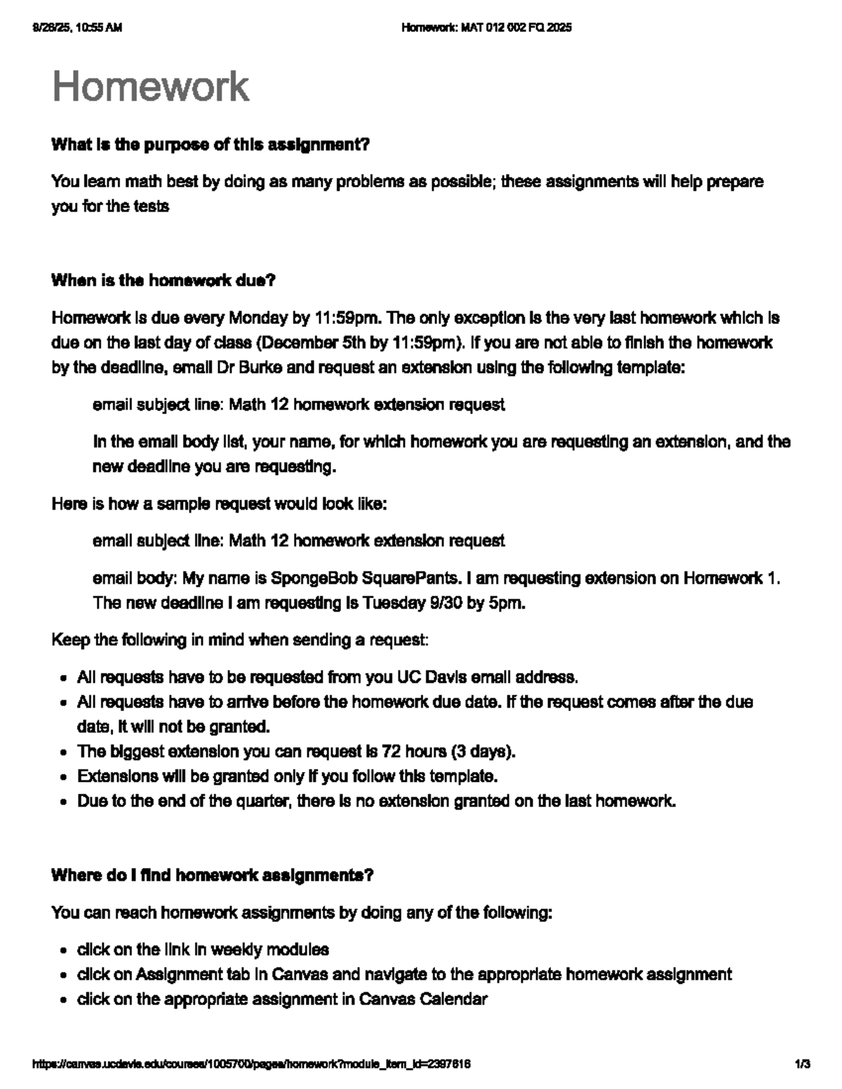 Homework Guidelines for MAT 012 002 - FQ 2025 - Studocu