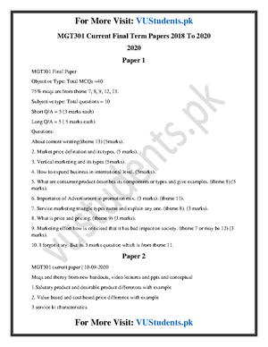 ENG201 Solved MCQs for Papers AND Quizs - For Registration on virtualinspire u can use ENG201 ...