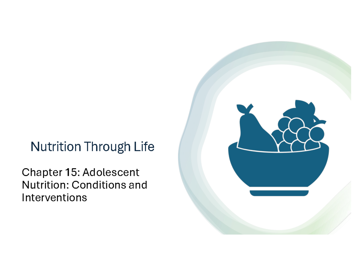 Adolescent Nutrition: Addressing Eating Disorders and Health ...