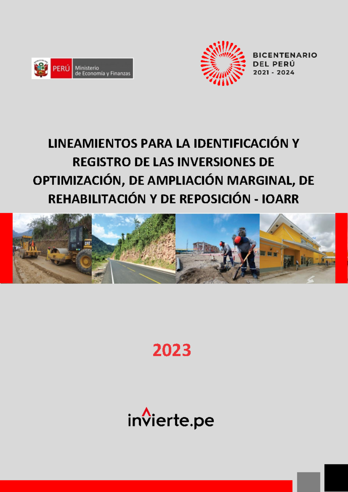 Lineamientos para la Identificación y Registro de IOARR - MEF 2023 ...