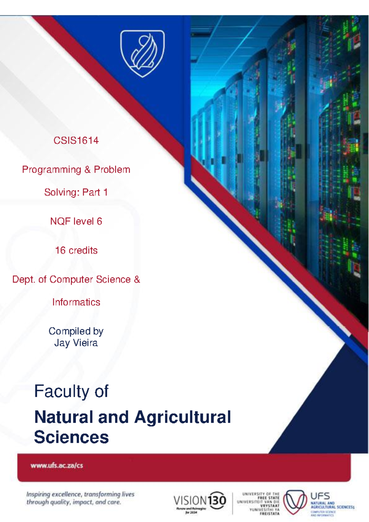 CSIS1614 Programming Problem Solving Module Guide - 2026 Edition - Studocu