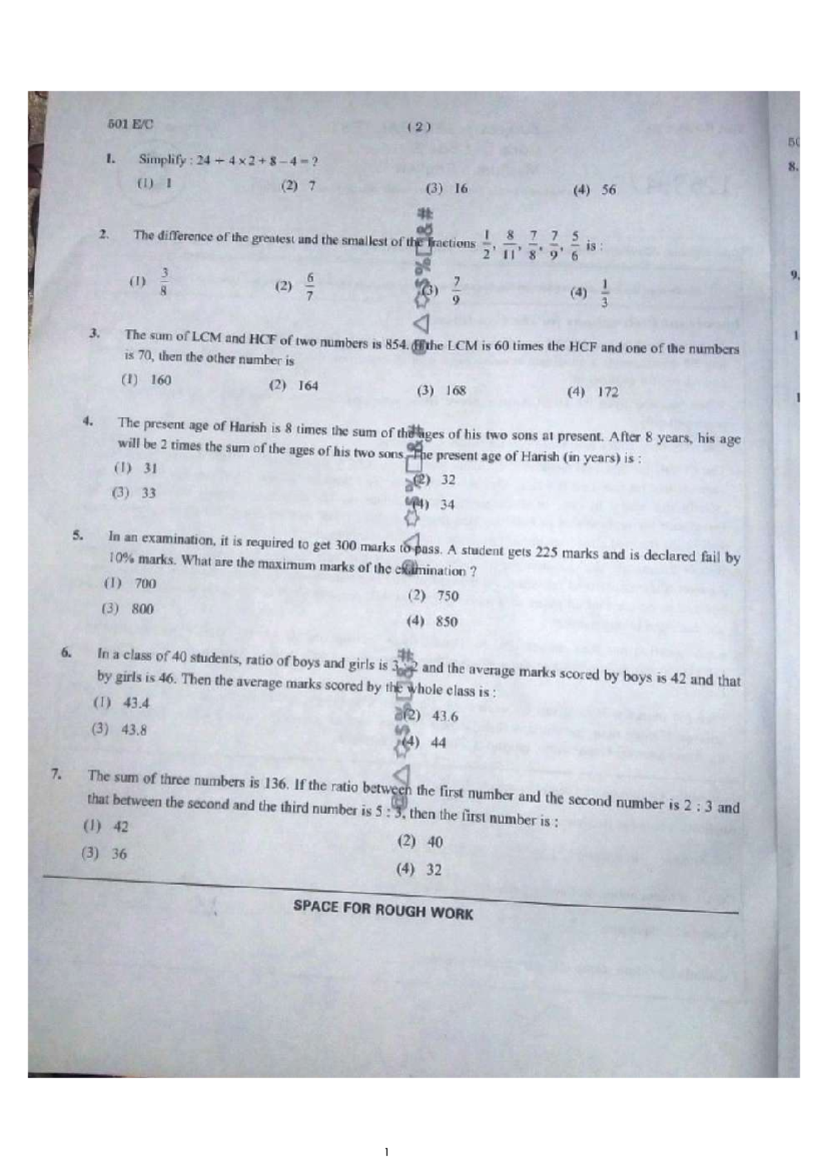 CUET UG General Test Question Paper 501: Comprehensive Practice ...