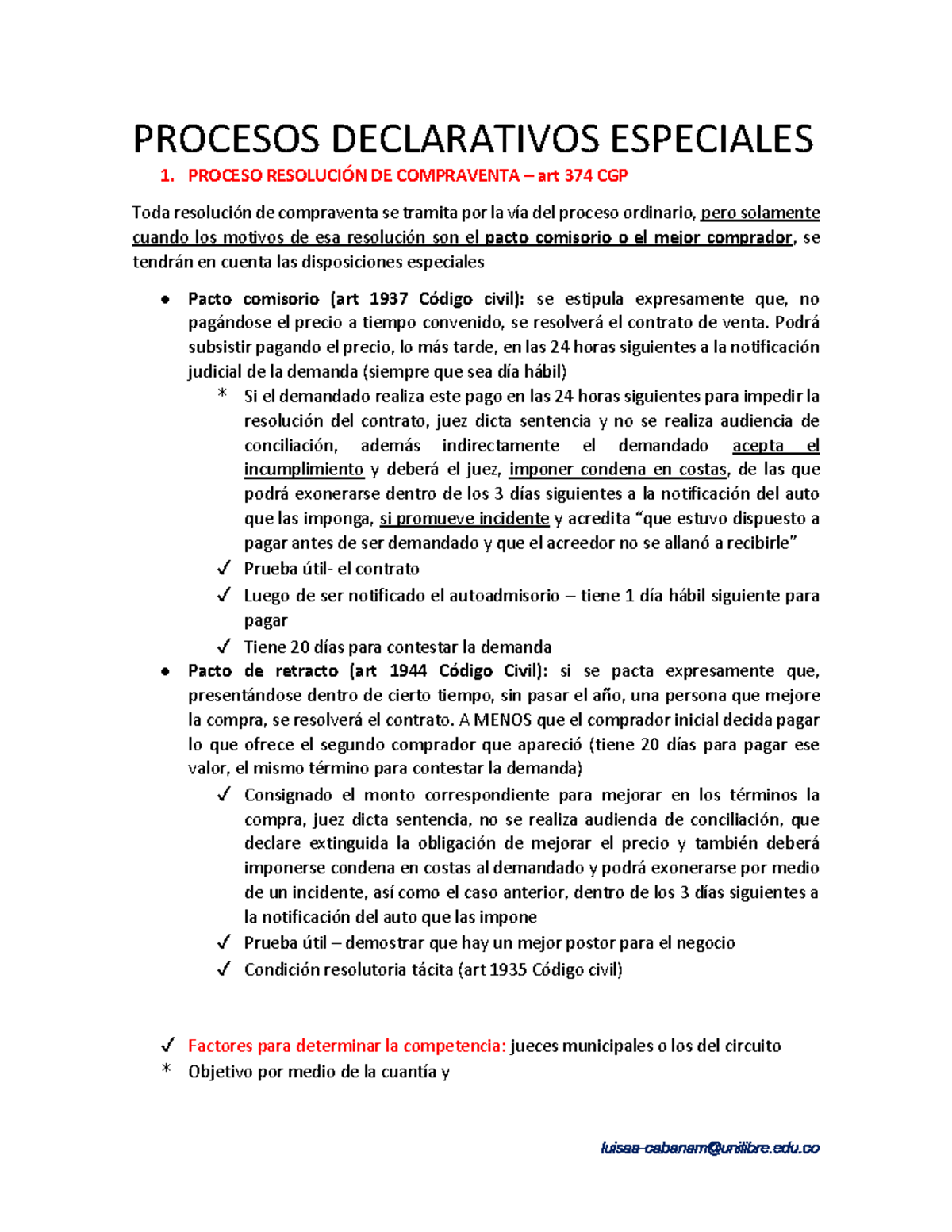 Procesos Especiales Civiles 2022 - PROCESOS DECLARATIVOS ESPECIALES ...
