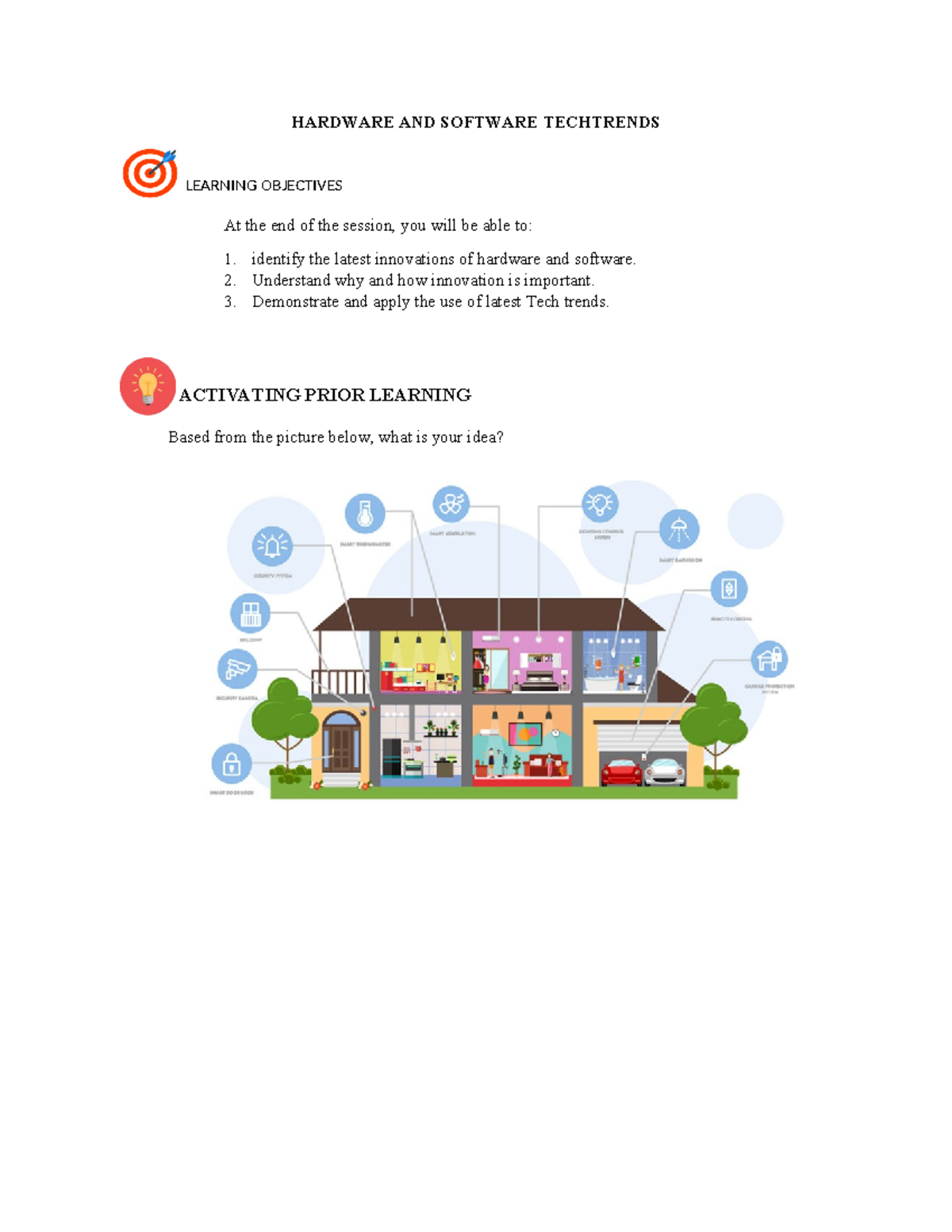 Module 4 Hardware AND Software Techtrends - LEARNING OBJECTIVES ...
