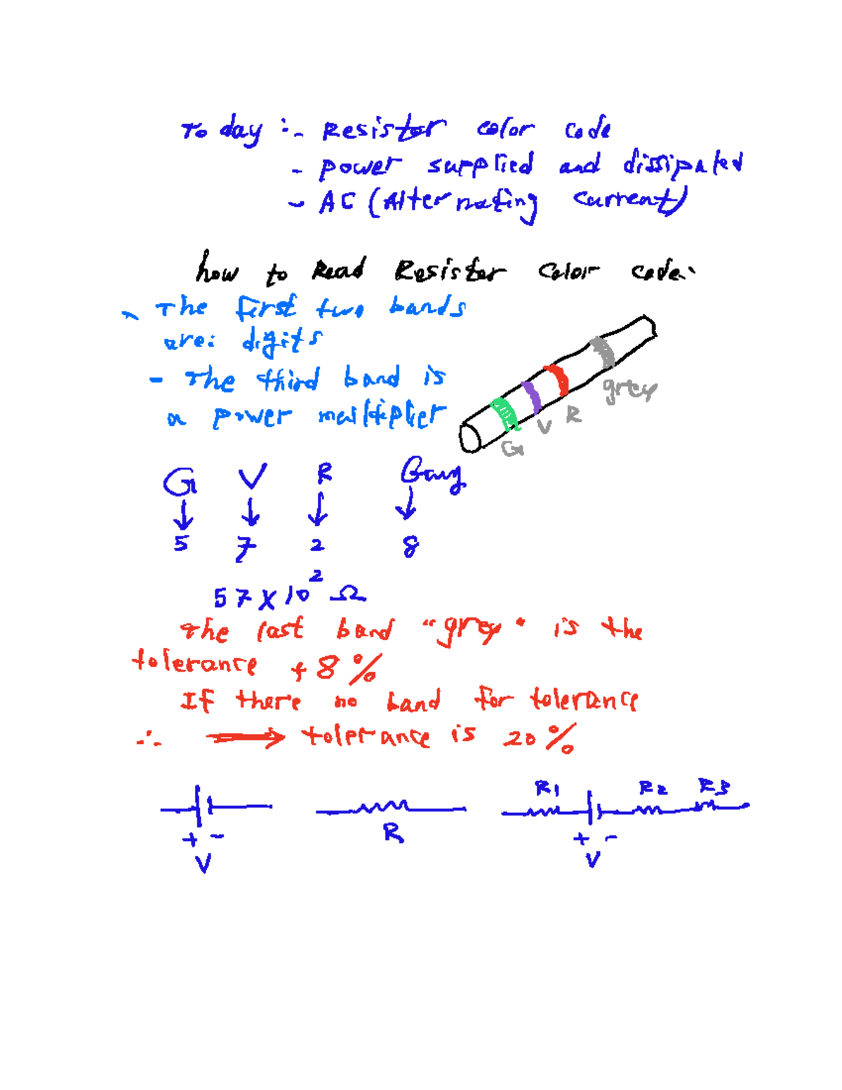 L 13 Electric Current Part 2: Understanding Resistor Color Codes and ...