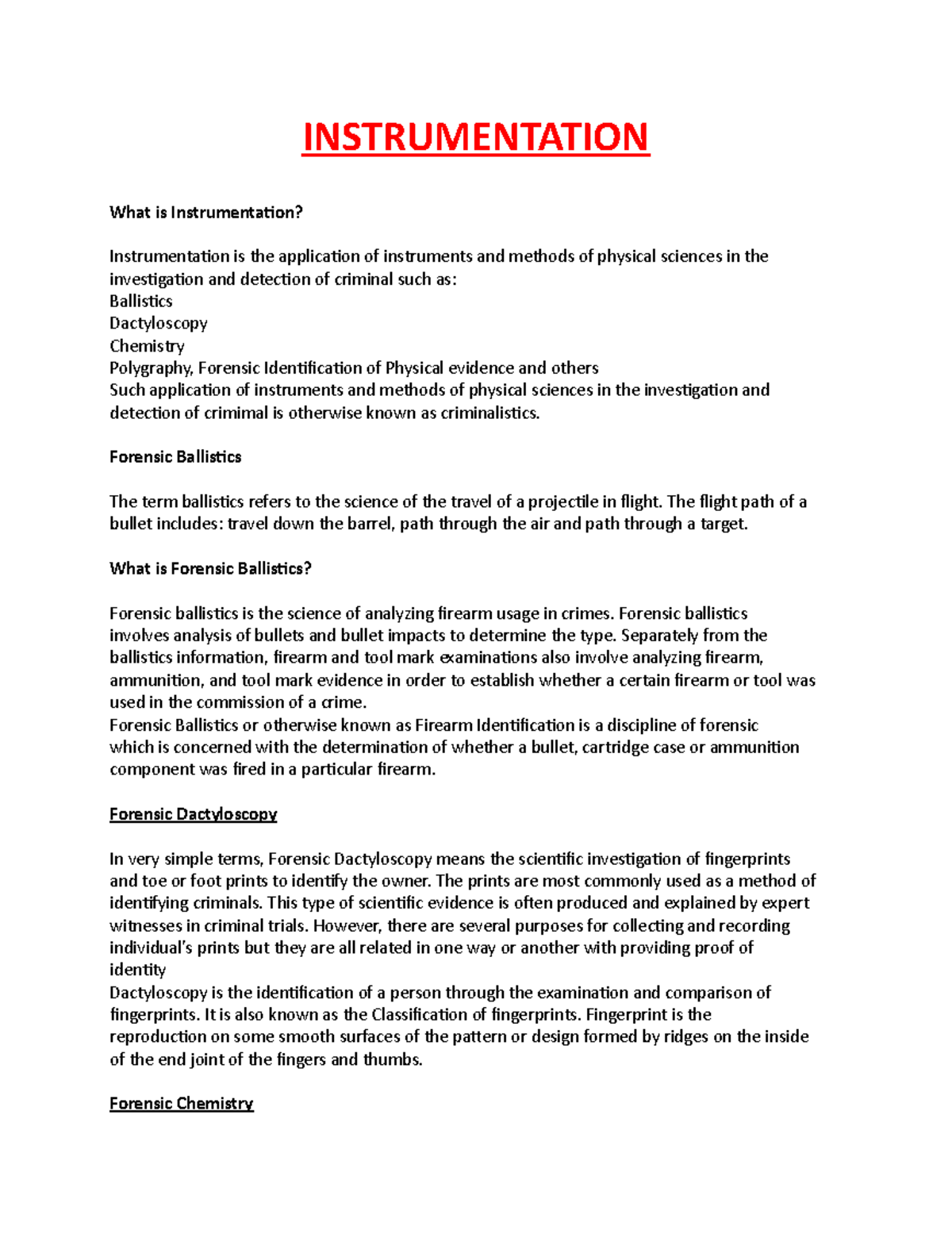 Instrumentation - INSTRUMENTATION What is Instrumentation ...