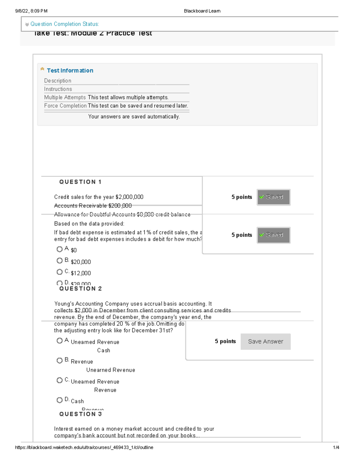 Module 2 Practice Test - Questions - Take Test: Module 2 Practice Test ...