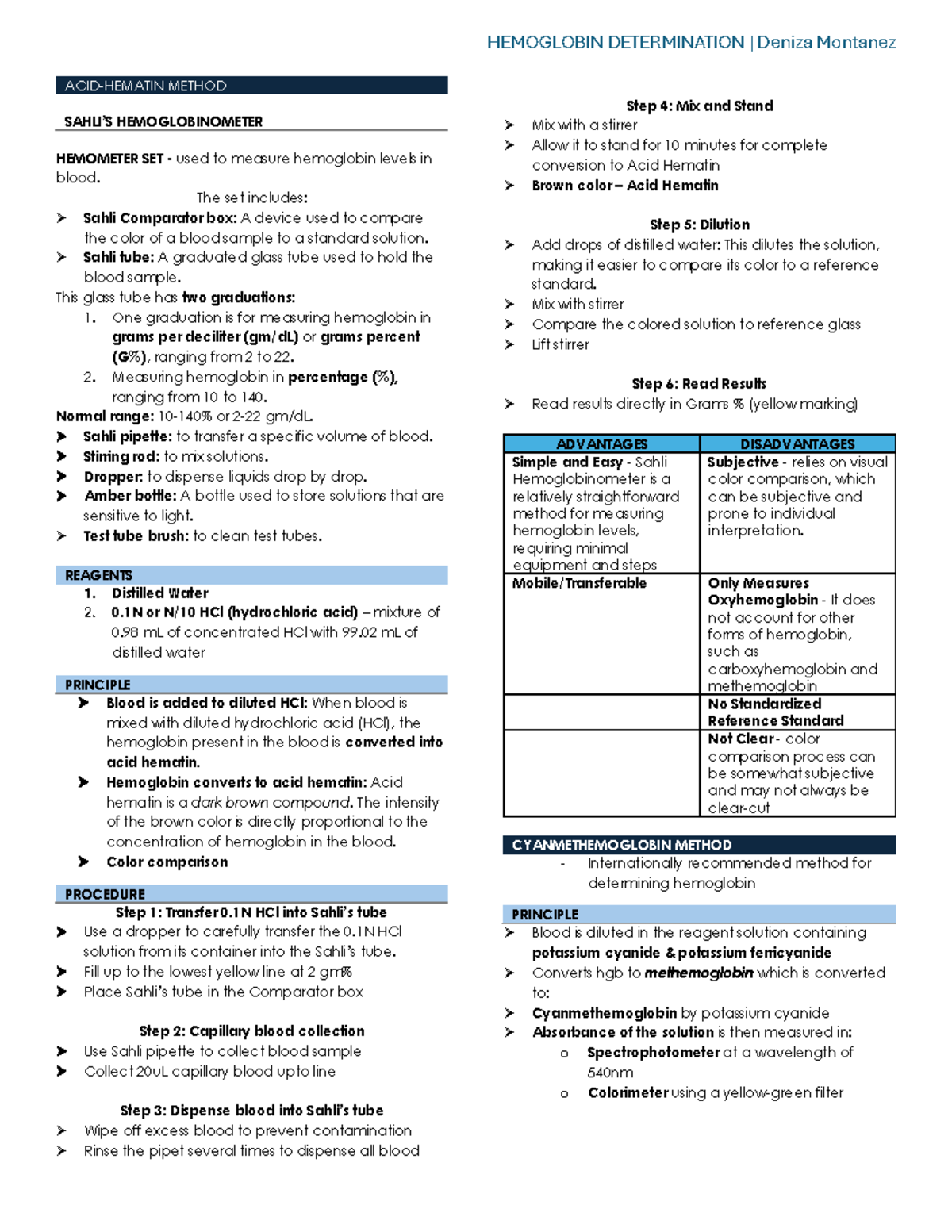 HGB-Determination Method Review: Hemoglobin Measurement Techniques ...