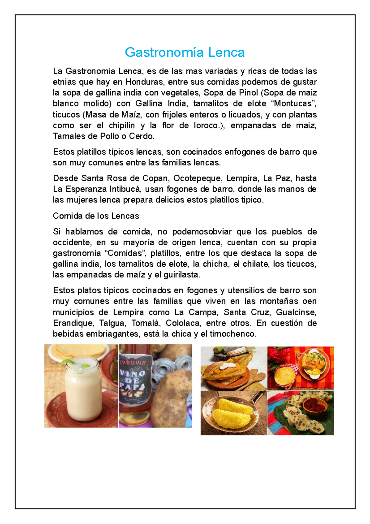 Gastronomía y Vestimenta Lenca en Honduras: Tradiciones Autóctonas ...