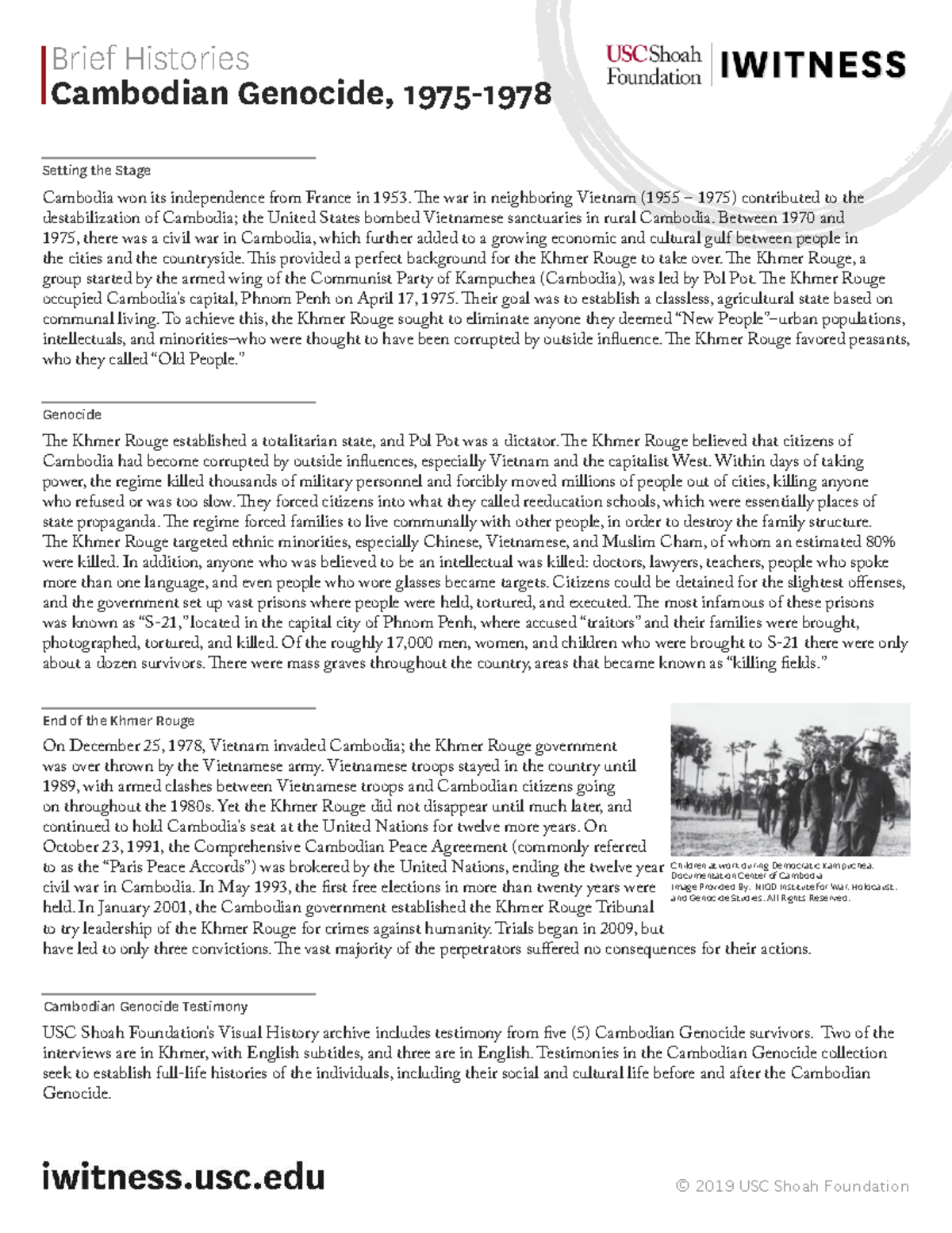 Cambodian Genocide: Historical Overview and Key Events - Studocu