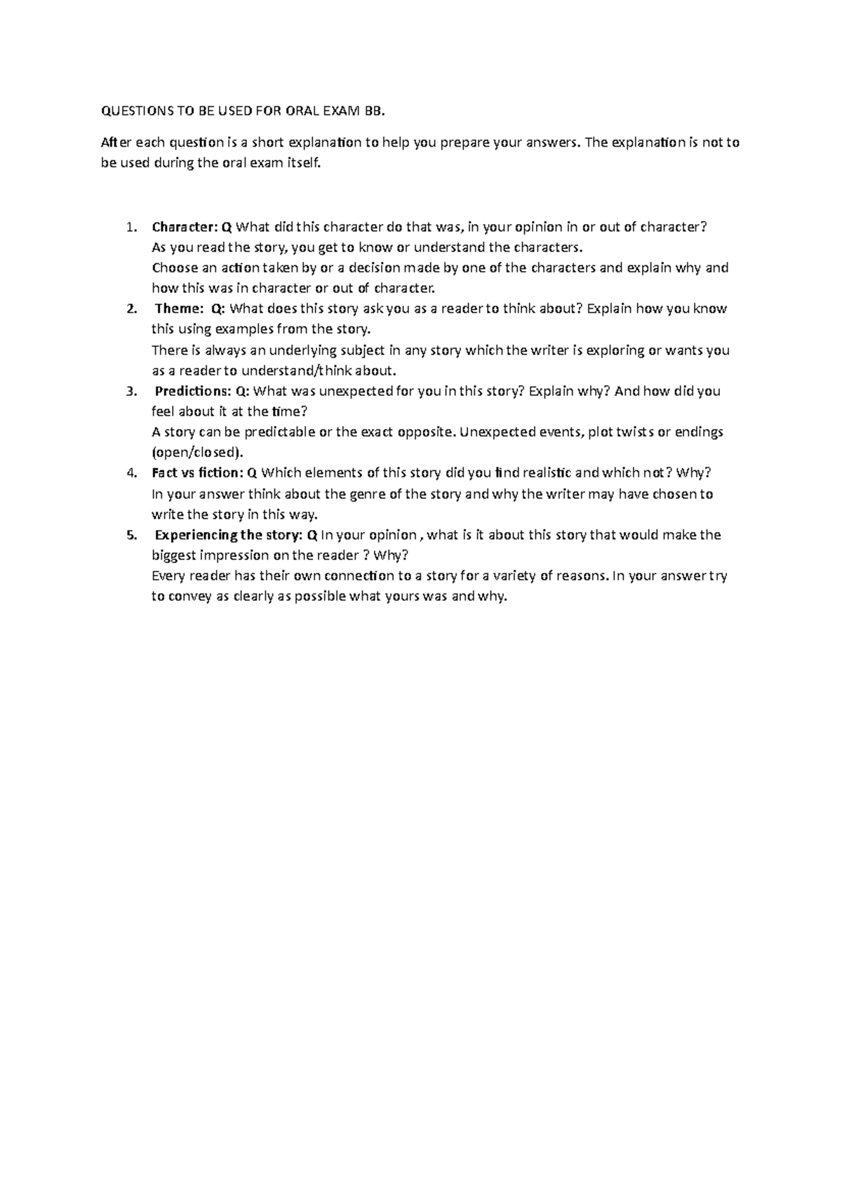 Oral Exam Questions for Animal Farm (BB) - George Orwell Analysis ...