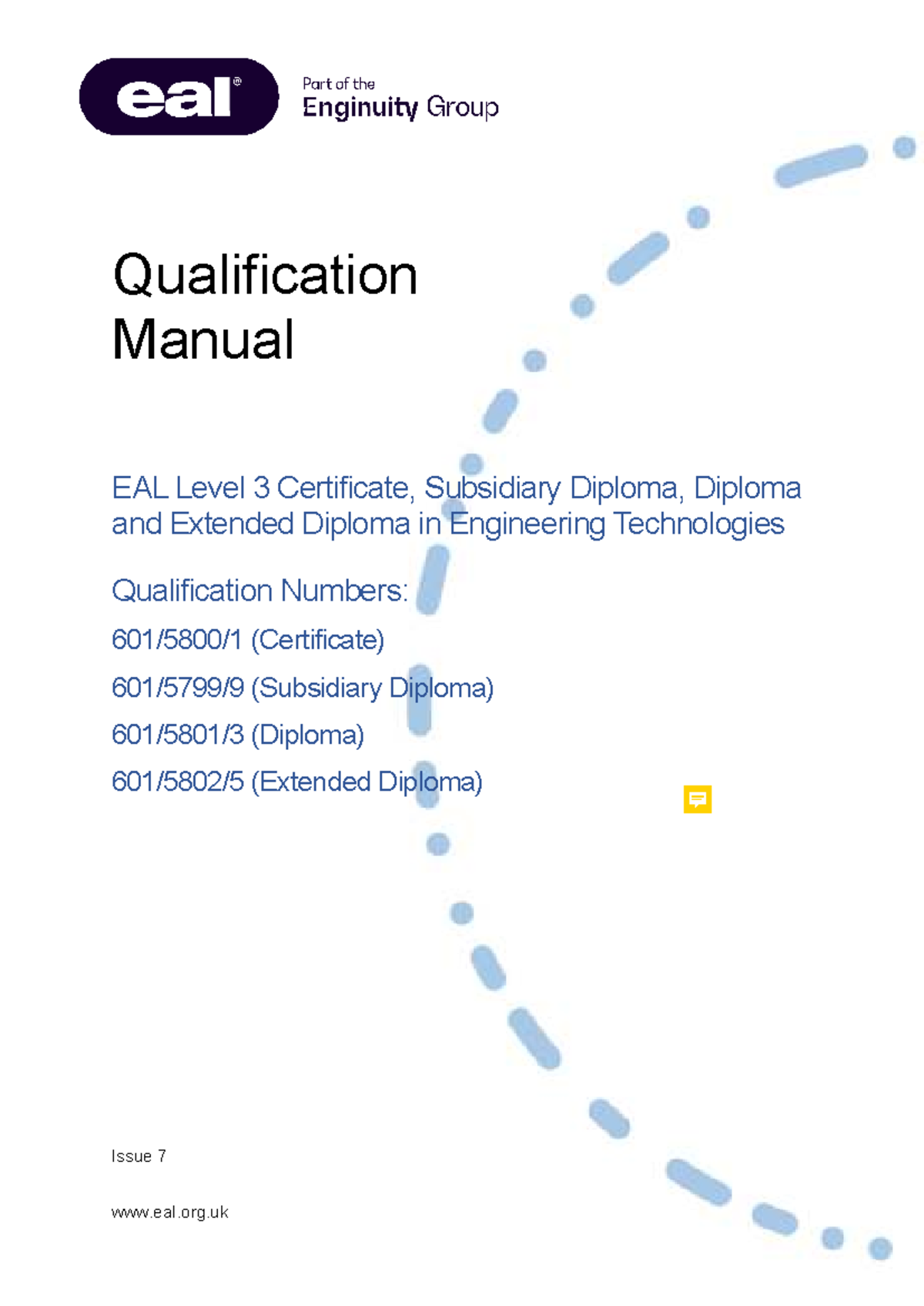 EAL Level 3 Subsidiary Diploma in Engineering Technologies Manual - Studocu
