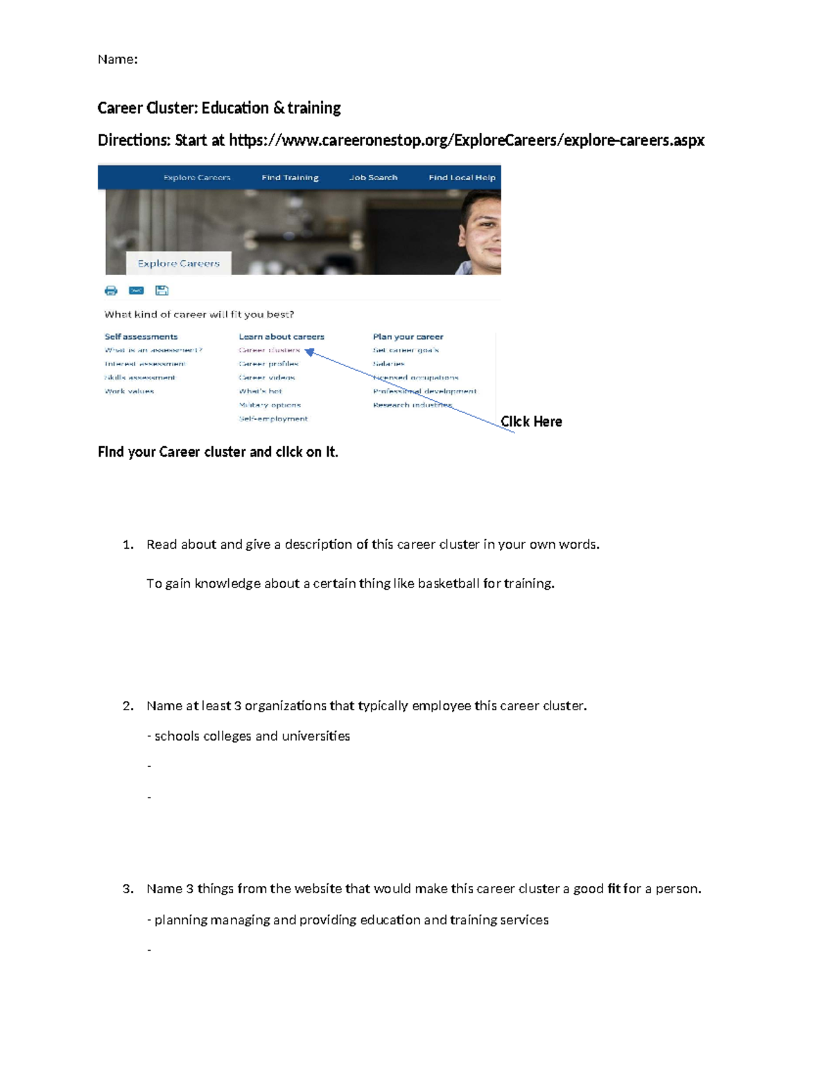 Career Cluster- Education & Training ehehehehehehehe - Career Cluster ...