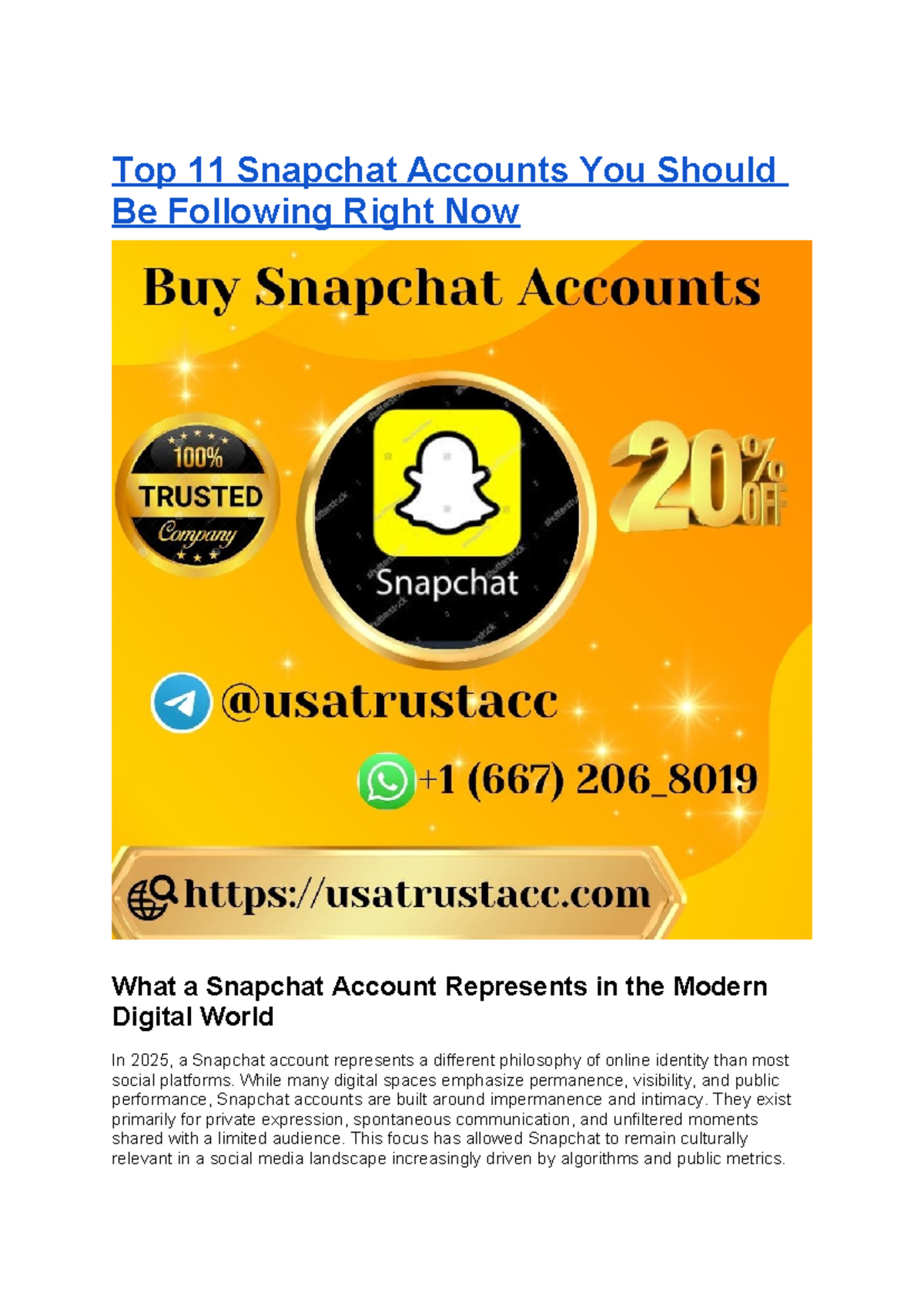 Top 11 Snapchat Accounts to Follow in 2025: A Digital Connection Guide ...