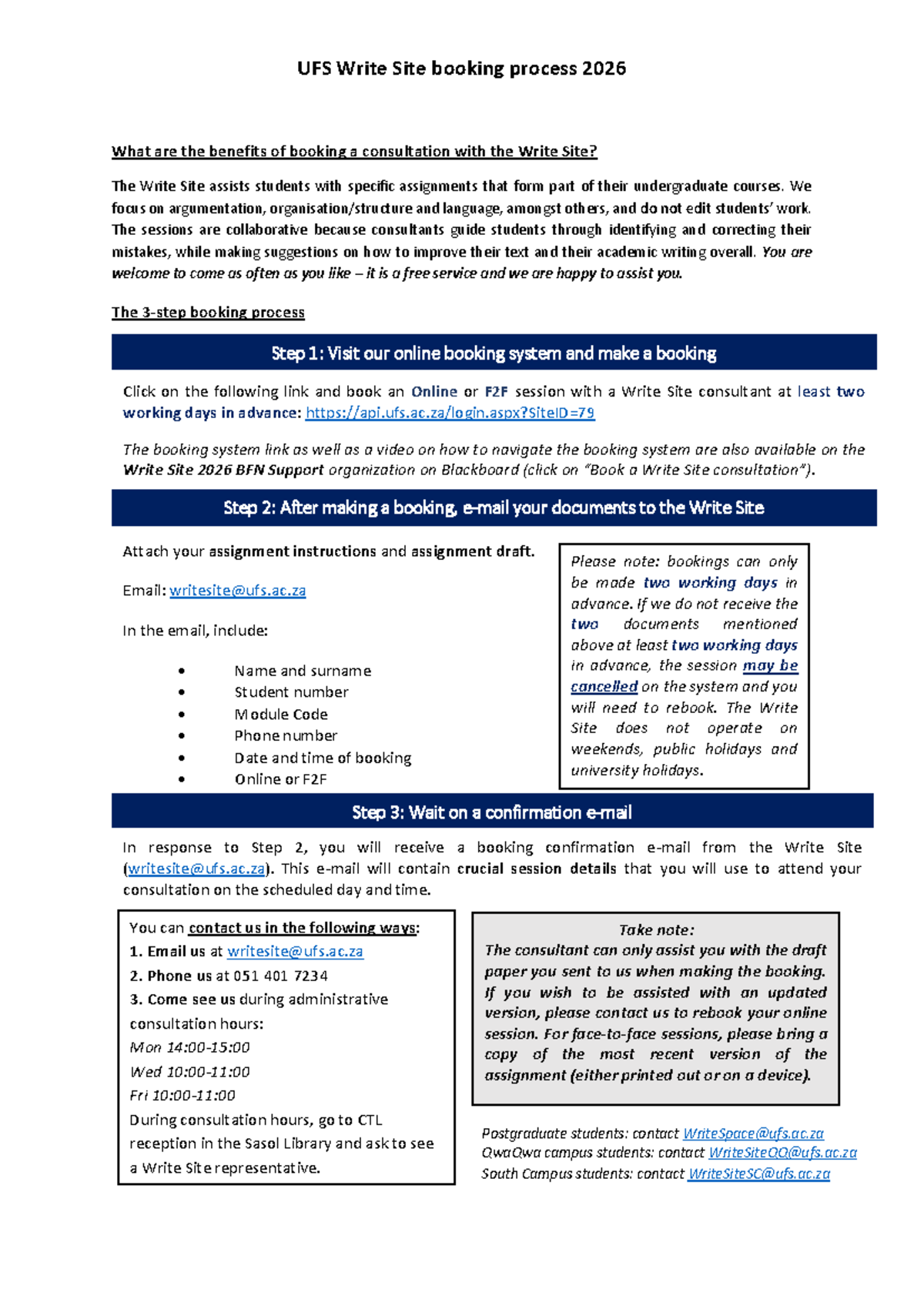 Write Site Booking Process 2026: Benefits & Steps for Students - Studocu