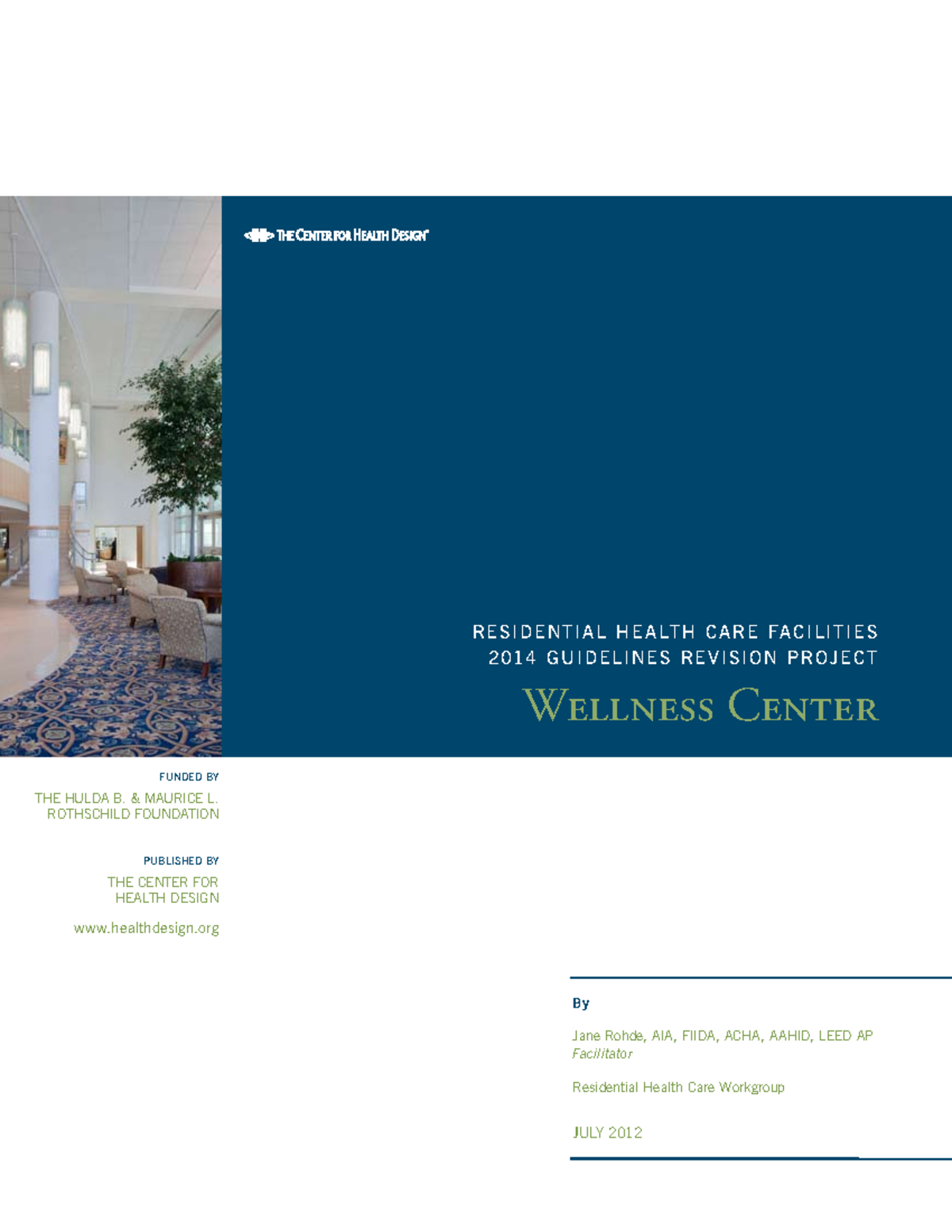 Wellness Center Space Requirements: 2014 Guidelines Overview - Studocu