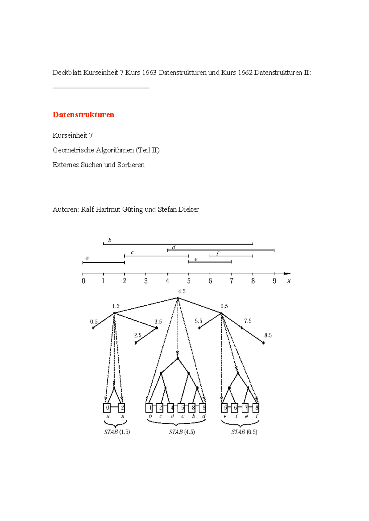 KE7 - Geometrische Algorithmen und Datenstrukturen II: Ein Überblick ...
