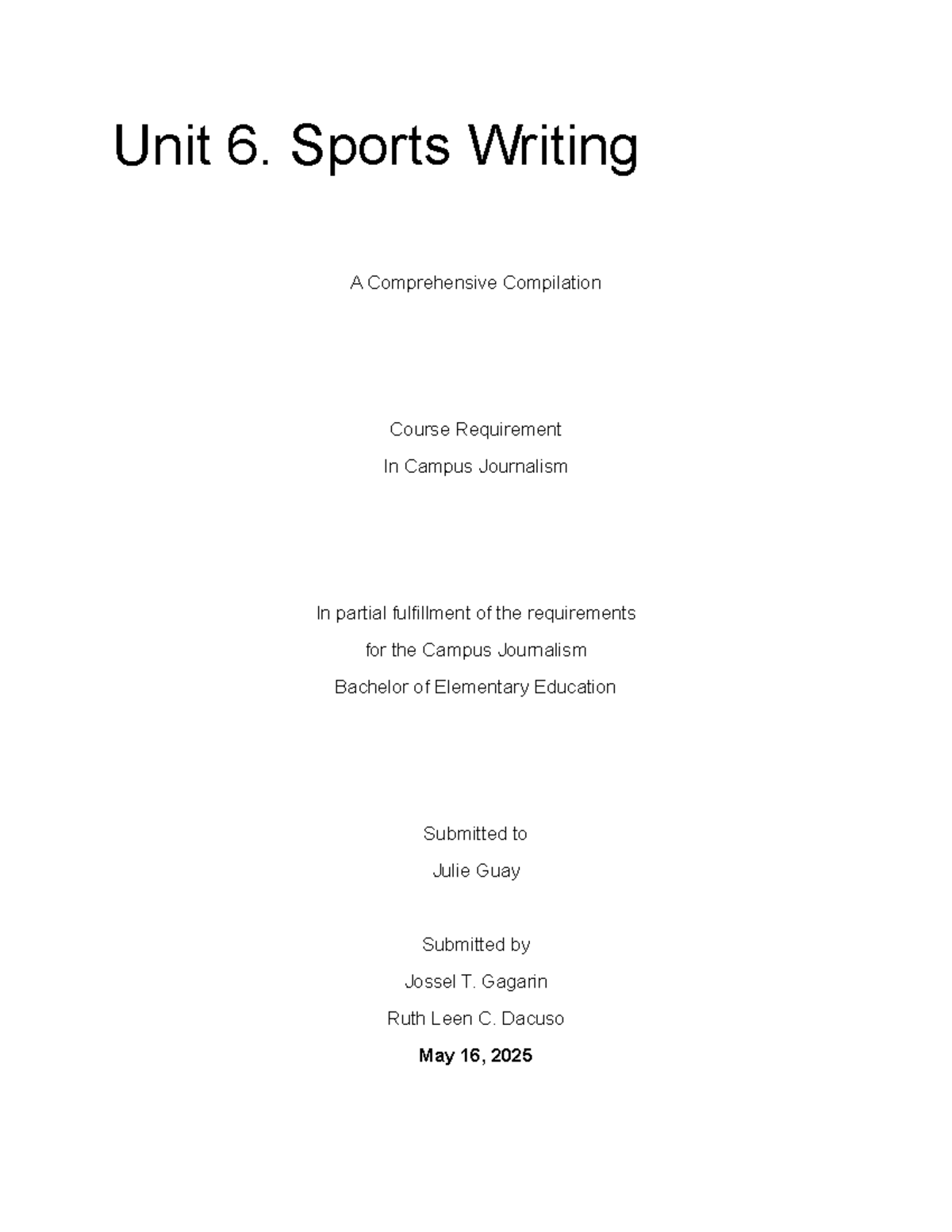 Sports Writing (CJ 101): Comprehensive Guide to Journalism Techniques ...