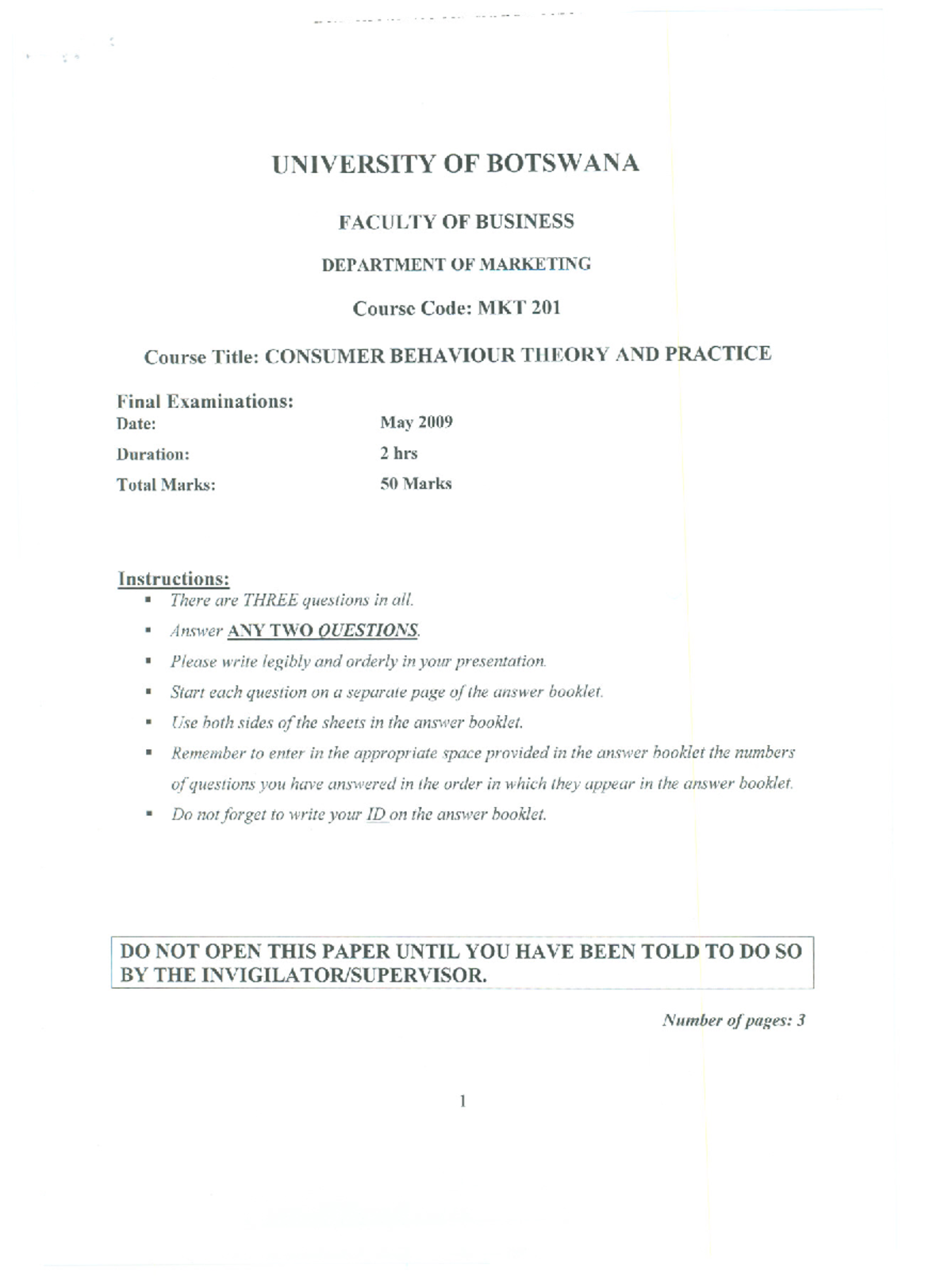MKT 201 Final Exam: Consumer Behaviour Theory & Practice Notes - Studocu